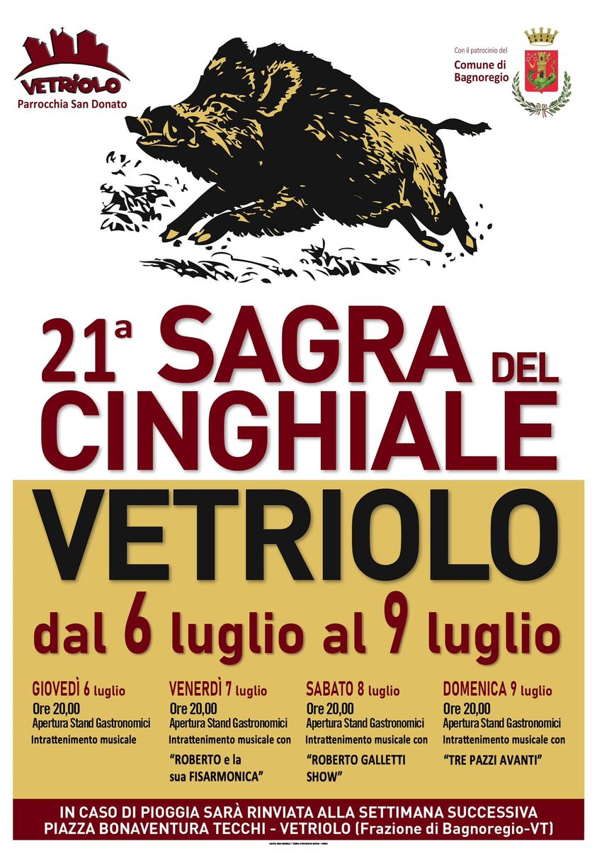 Sagra del Cinghiale a Vetriolo – VisitLazio