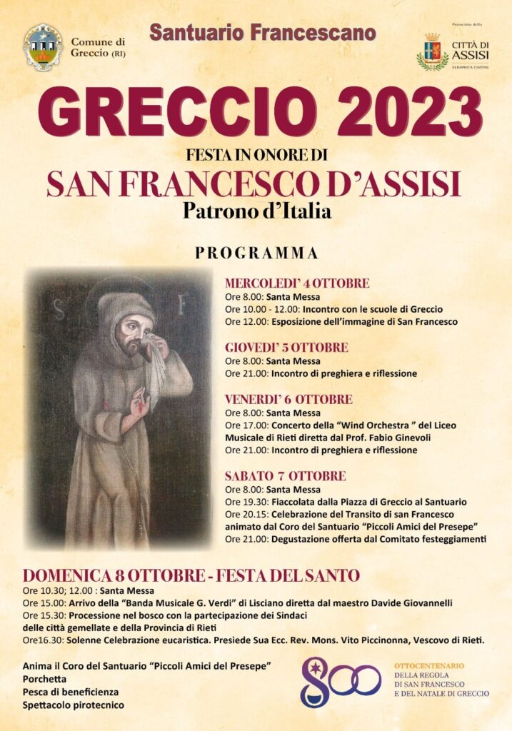 Festa di San Francesco d’Assisi a Greccio – VisitLazio