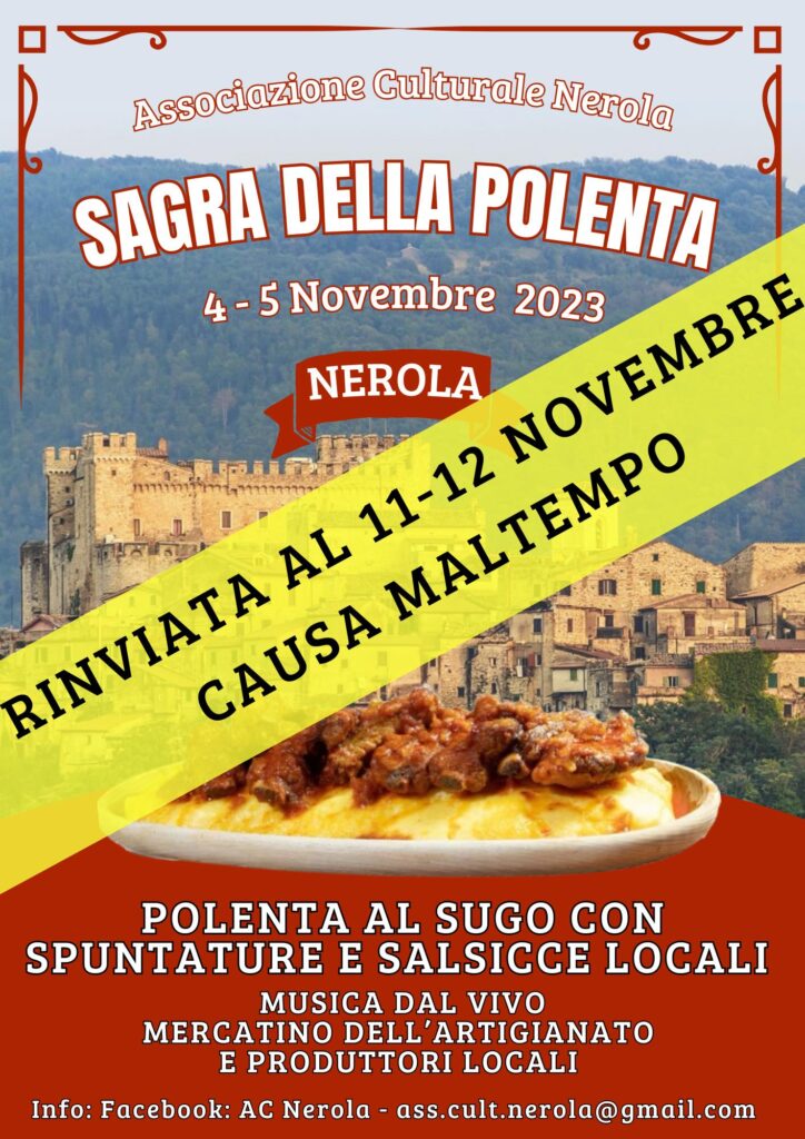 Sagra della Polenta a Nerola – VisitLazio