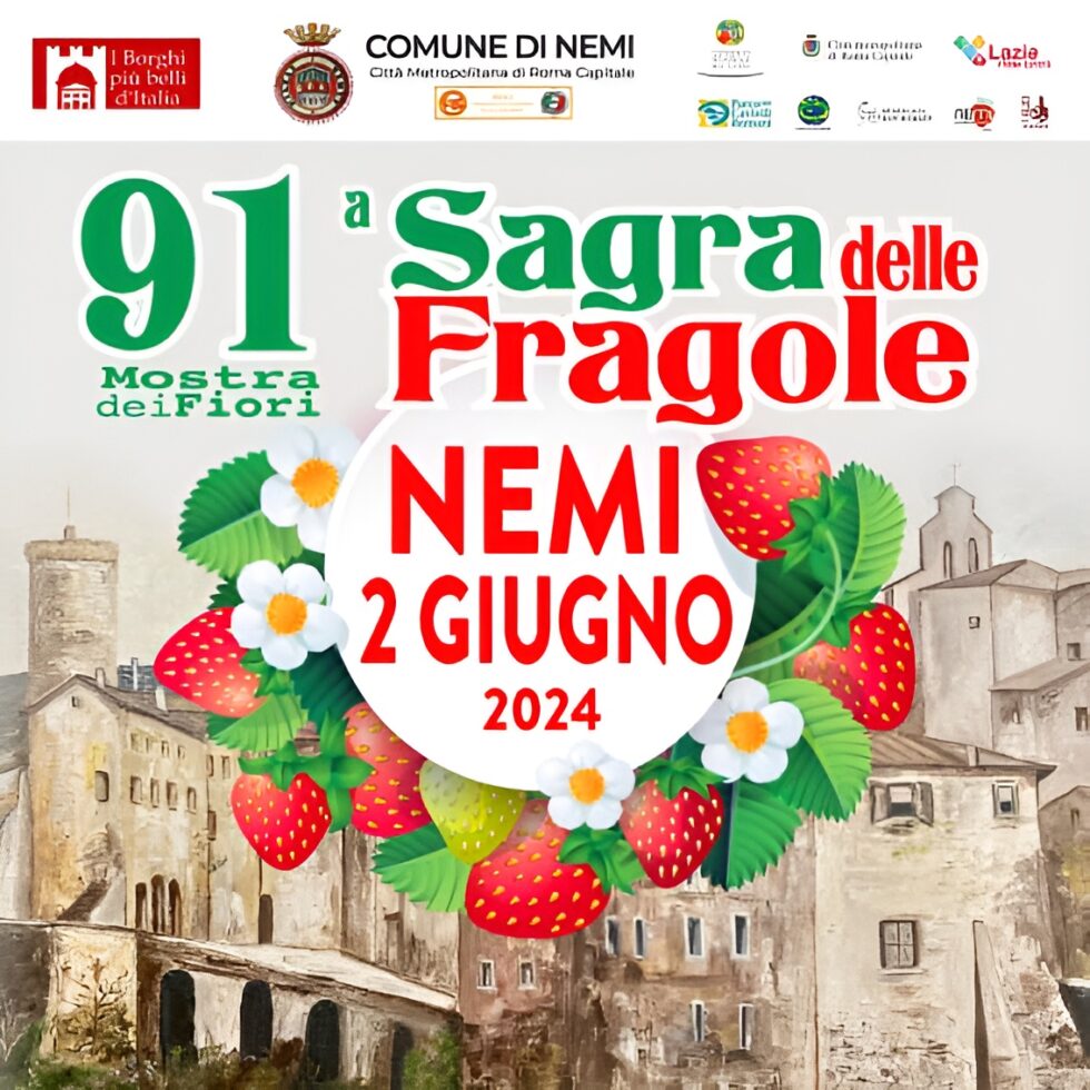 Sagra delle Fragole e Mostra dei Fiori a Nemi – VisitLazio