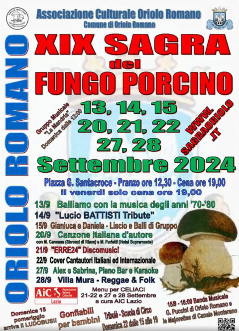 Sagra del Fungo Porcino a Oriolo Romano – VisitLazio